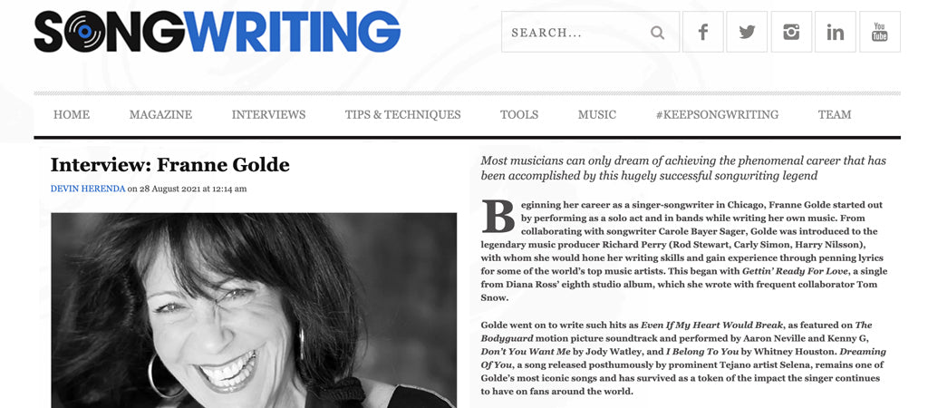 Songwriting – Franne Golde