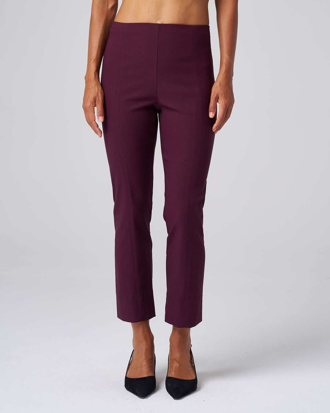 Cropped Magic Pant with Back Slit – Flattering Stretch Pants | Franne Golde