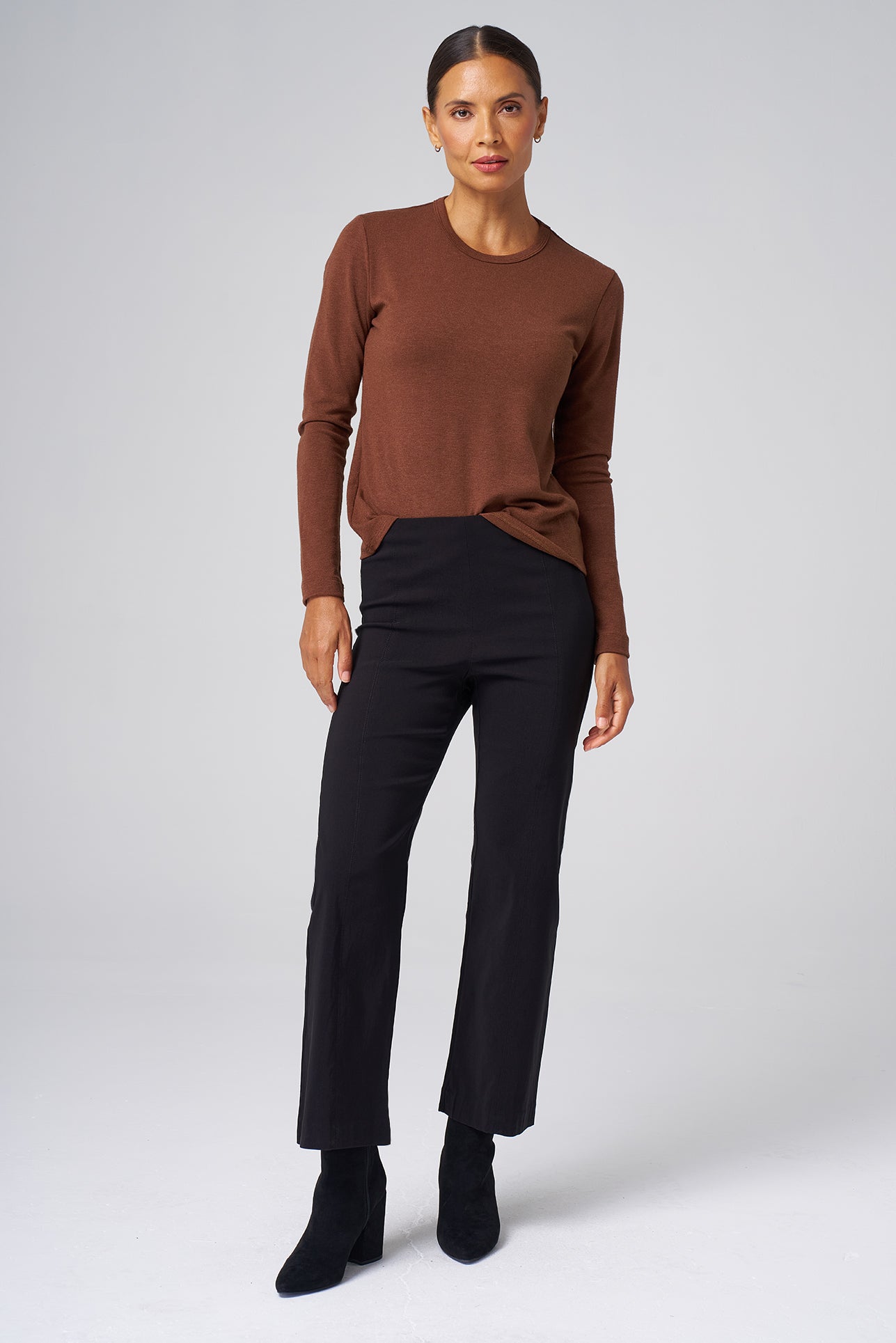 How To Wear Structured Long Sleeve Tee – Franne Golde